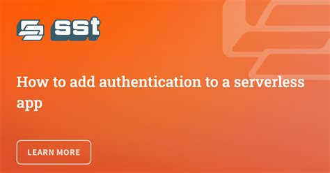 How To Add Authentication To A Serverless App