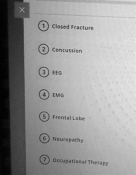 Solved Closed Fracture Concussion Eeg Emg Frontal Lobe Neuropathy