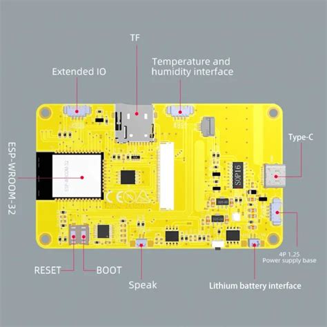 Esp32 Avec Un écran Tft De 32 Pouces Et Un écran Tactile Capacitif