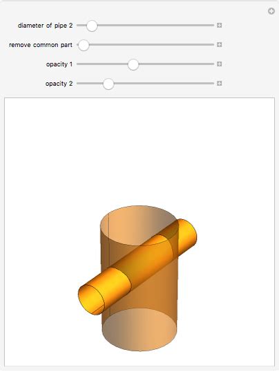 two intersecting cylinders wolfram demonstrations project