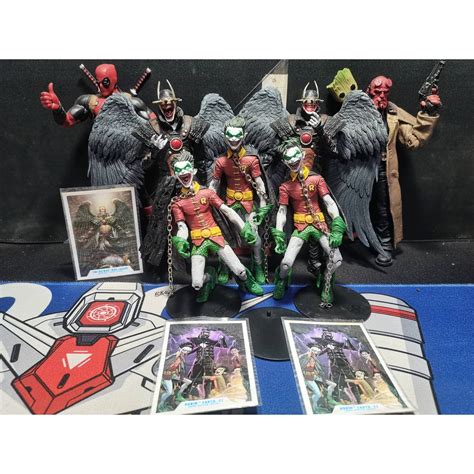 Mcfarlane Batman Who Laugh 3 Robin Crow Set Tyrant Wings No Box Shopee Philippines