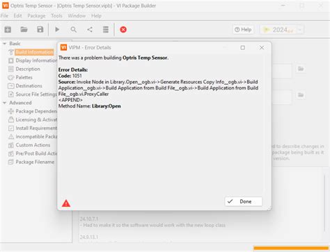 Sporadic Error 1051 Method Name Libraryopen When Building An App