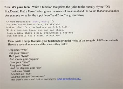 Solved Now Its Your Turn Write A Function That Prints The