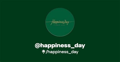 Happinessday Instagram Tiktok Linktree