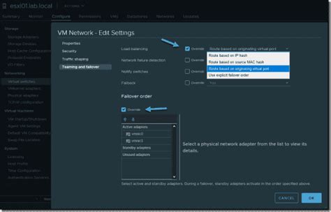Vmware Vsphere 7 Virtual Standard Switch Vss Advanced Virtual Networking Options 4sysops