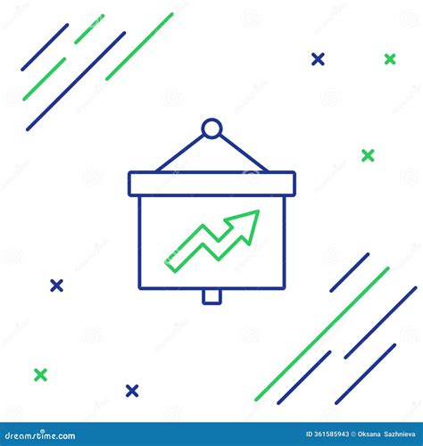 Set Line Presentation Financial Board With Graph Schedule Chart Diagram Infographic Pie