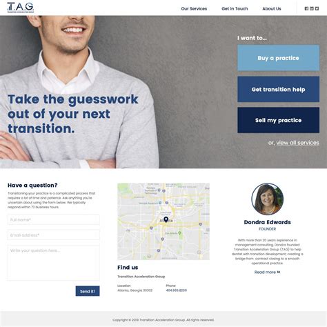 Transition Acceleration Group Website Renderings Phvntom Inc