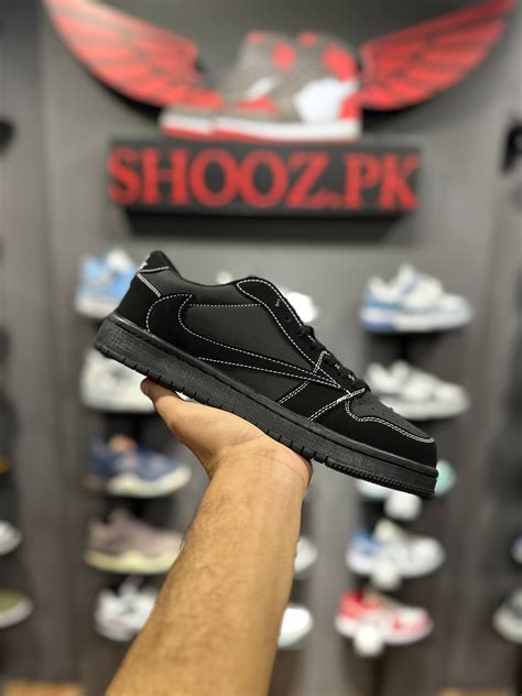 Aj 1 Phantom Lows Full Black Shooz Pk