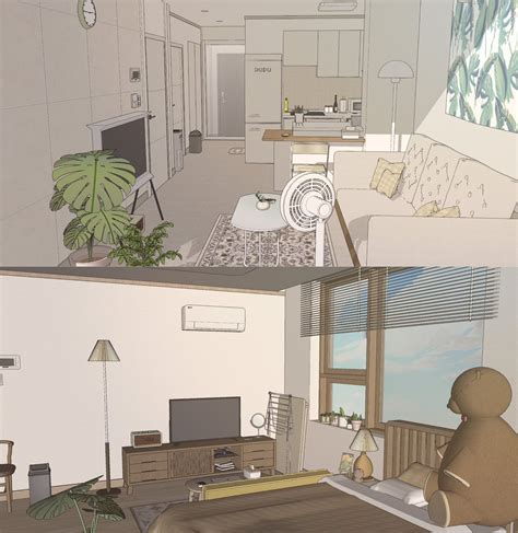 에이콘3d On Twitter Rt Dukccidukcci 💫혜성특가💫 덕찌의 오피스텔 투룸원룸 패키지 복도까지