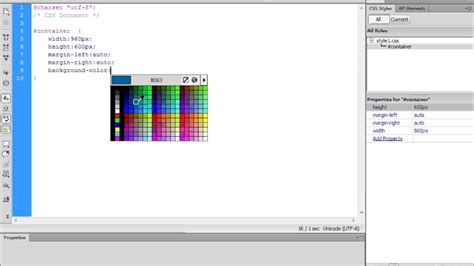 Creating A Container Div In Dreamweaver YouTube