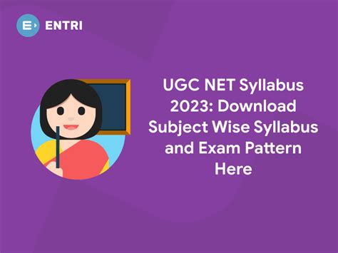 Ugc Net Syllabus 2023 Download Subject Wise Syllabus And Exam Pattern