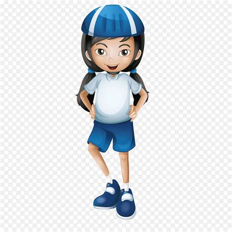 蓝色质感卡通女生运动png图片素材下载 图片编号10284291 Png素材网