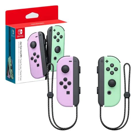 Nintendo Switch Joy Con Controller Pair Pastel Purplepastel Green