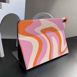 Pink Chemical Reaction IPad Smart Case Build In Apple Pencil Holder Pencil Holder For IPad