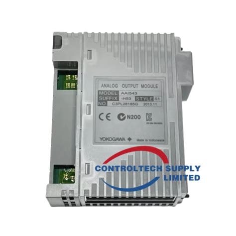 Yokogawa Aai543 H53 Analog Output Module Controltech Supply Limited