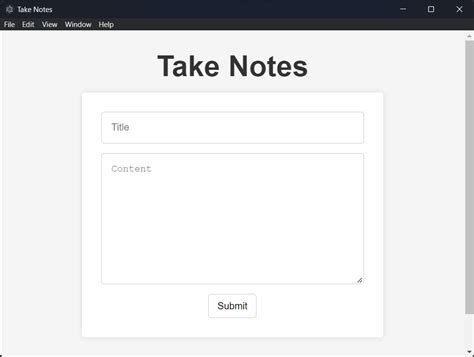 GitHub Anirudh A V Take Notes Electron App