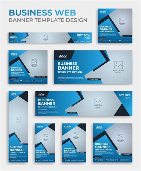 Business Web Banner Design Bundle Social Media Banner Template