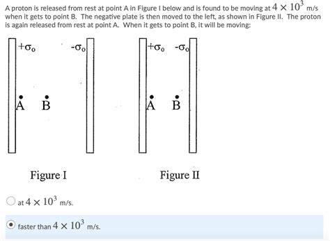 Solved A Proton Is Released From Rest At Point A In Figure I Chegg