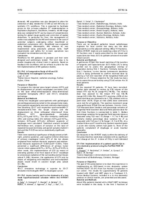 Pdf Ep 1764 Implementation Of A Patient Specific Qa Invivo Dosimetry