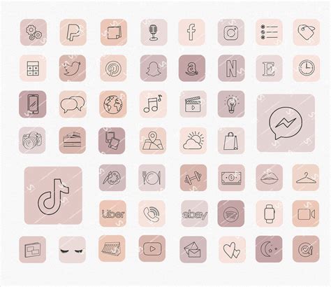 Future Investments Icon Set In Pastel Colors