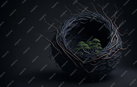 Premium Ai Image Black Abstract Backgroumd And Orange Color