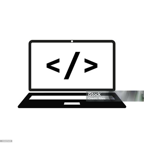 Code De Programmation Icône De Codage Écriture De Code Illustration Vectorielle Isolée Vecteurs