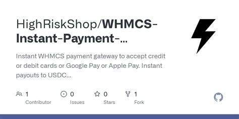 Github Highriskshop Whmcs Instant Payment Gateway Instant Whmcs Payment Gateway To Accept
