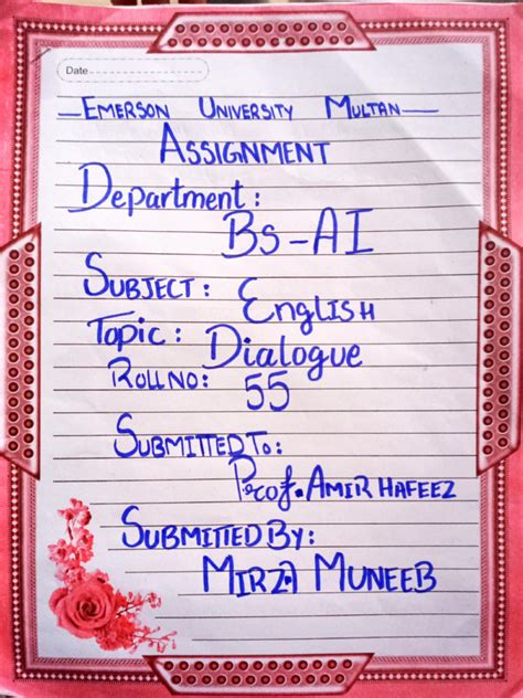 English Assignment Pdf