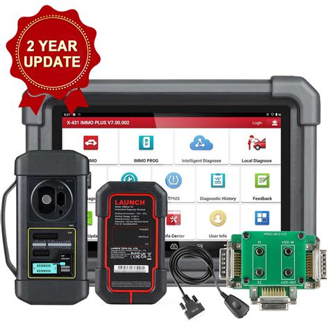 Launch X IMMO Plus Programmer With X Prog MCU Adapter And SI KEY Smart Key Emulator