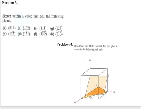 solved problem 1 within a cubic unit cell sketch the
