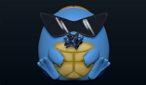 Stl File Squirtle Chibi Bolita・3d Printable Design To Download・cults