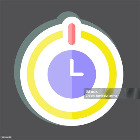 스티커 예약된 전원 켜기 및 끄기 모바일 앱 기호에 적합합니다 편집 가능한 간단한 디자인 디자인 템플릿 벡터 간단한 기호 그림 개념에 대한 스톡 벡터 아트 및 기타 이미지