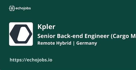 Hiring Senior Back End Engineer Cargo Models Remote Hybrid Germany