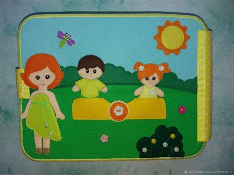 Кукольный домик из фетра Большой дом 2 заказать на Ярмарке Мастеров Kyevsru Кукольные