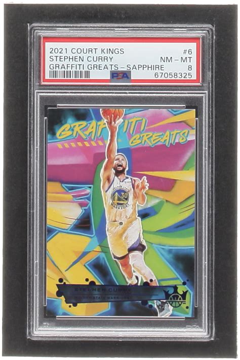 Stephen Curry 2021 22 Court Kings Graffiti Greats Sapphire 6 1925