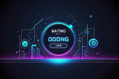 Vector Loading Waiting Screen Complete Design Illustration Premium AI Generated Image