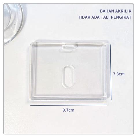 Jual Tempat Kartu Id Card Holder Photocard Holder Aesthetic Akrilik Transparan Gantungan Kartu