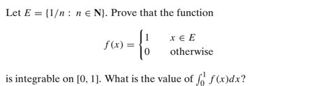 solved let e {1 n n elementof n} prove that the function