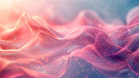 The Image Is A Pink And Blue Abstract Background With A Soft Flowing And Organic Feel Stock