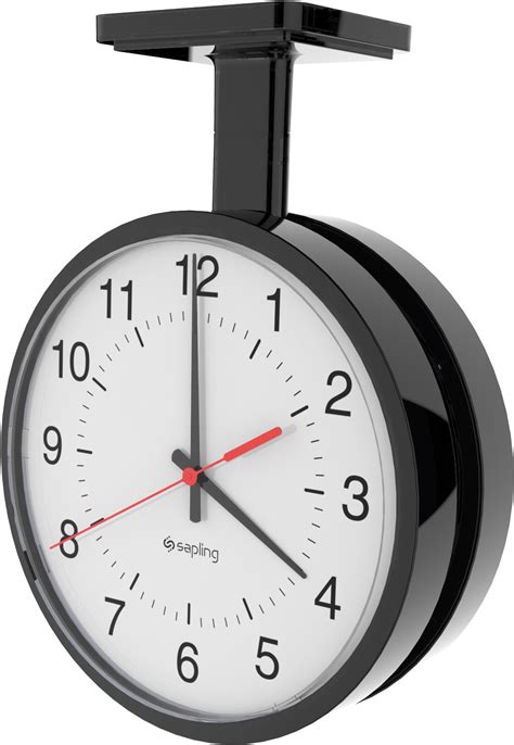 Sapling Analog Double Mount Standard Analog Clock 1440x1800 Png