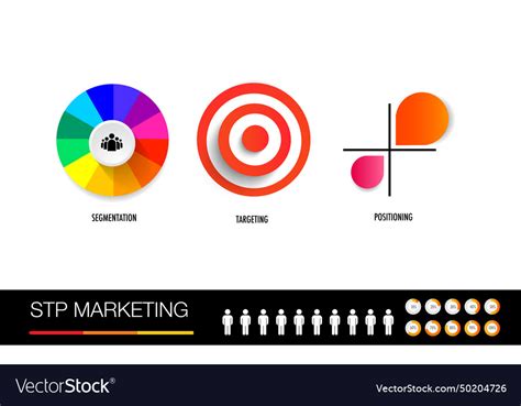 Stp Marketing Is An Acronym For Segmentation Vector Image
