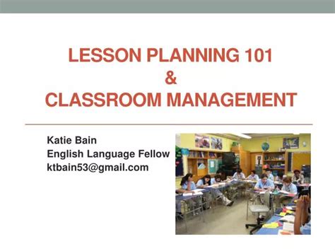 Ppt Lesson Planning 101 And Classroom Management Powerpoint