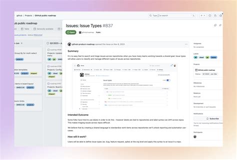 GitHub Issues Projects Project Status Updates Issues Side Panel