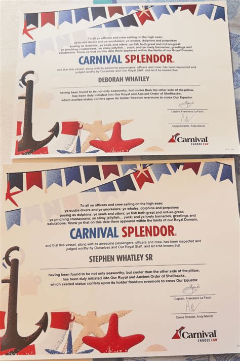 P Equator Certificates Always Want To Go