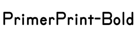 PrimerPrint Bold Font FFonts Net