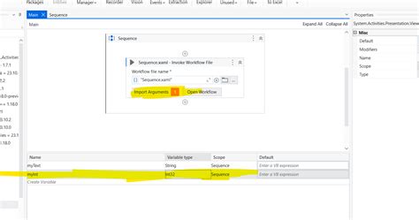 how to import and export a variable from one process to another