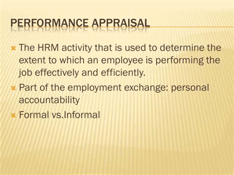 Performance Appraisal