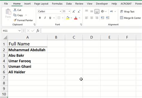 extract and sort by last name using flash fill kingexcel