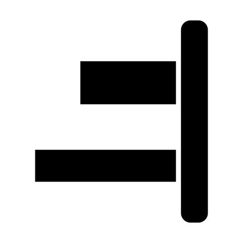 horizontal right align icon design 23412175 vector art at vecteezy