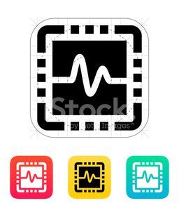 Cpu Monitoring Icon Vector Illustration Royalty Free Vector Stock FreeImages